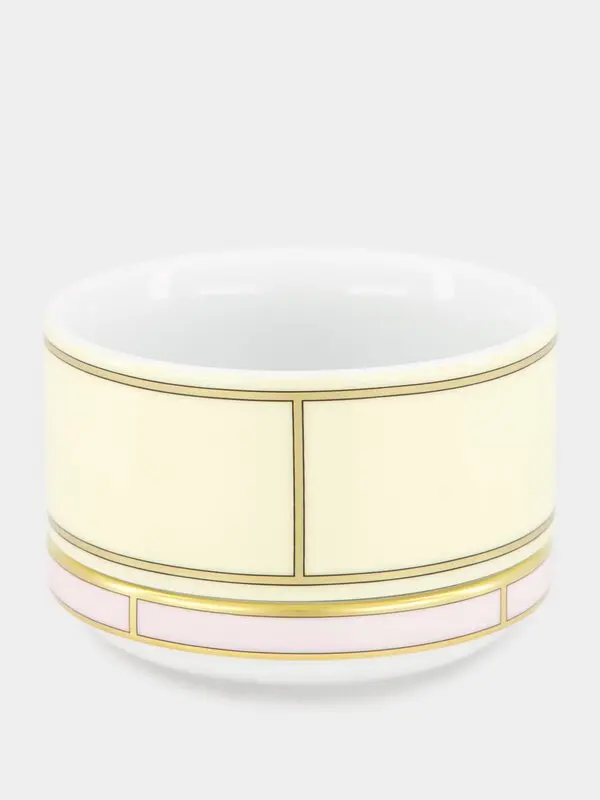 GINORI 1735 Giallo Porcelain Diva Sugar Bowl - Yellow