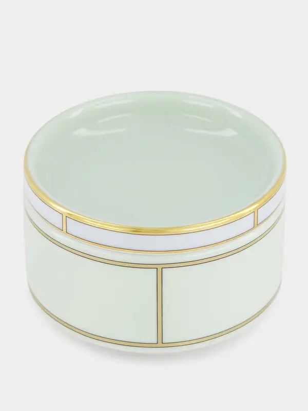GINORI 1735 Porcelain Diva Sugar Bowl - Green
