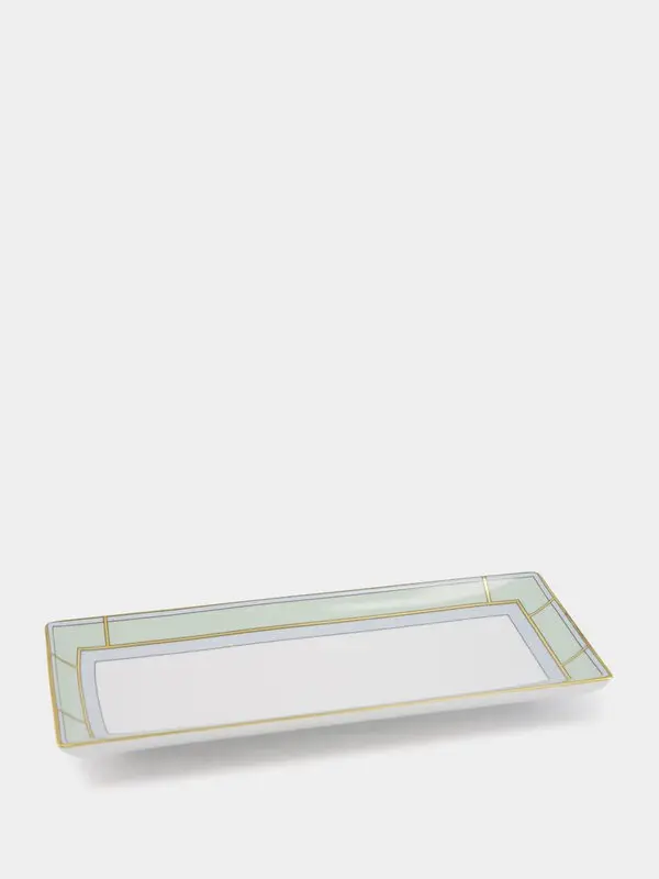 GINORI 1735 Verde Porcelain Diva Rectangular Tray
