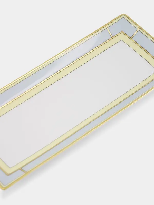 GINORI 1735 Celeste Porcelain Diva Rectangular Tray
