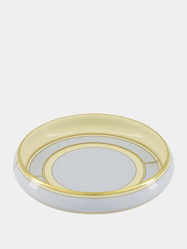 GINORI 1735 Light Diva Round Porcelain Change Tray - Blue