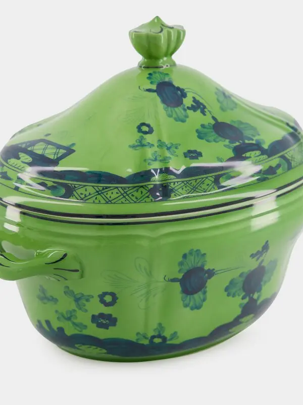 GINORI 1735 Oriente Italiano Malachite Tureen