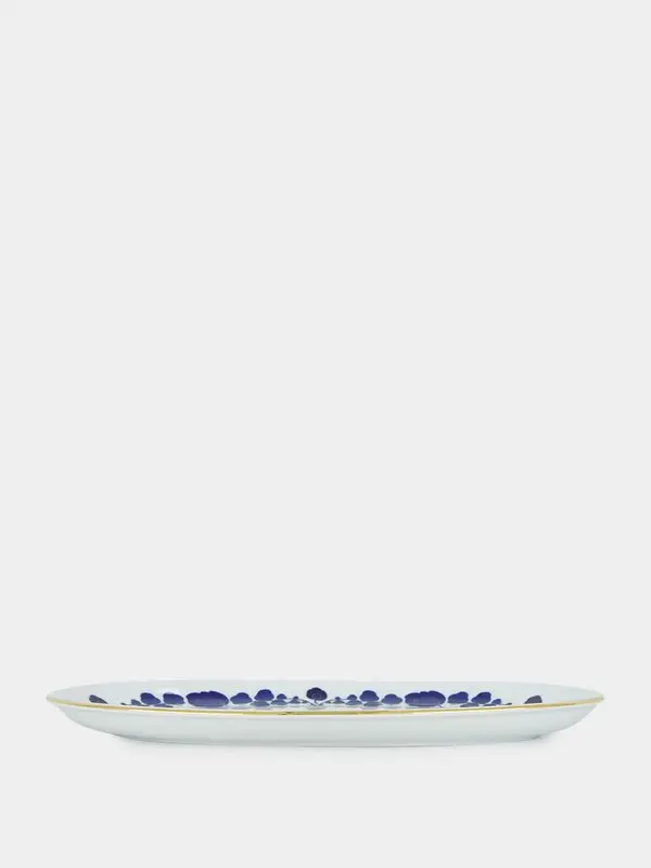 La DoubleJ Wildbird Oval Platter In Porcelain