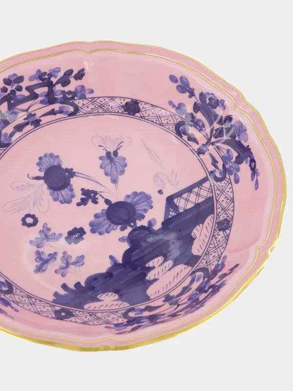 GINORI 1735 Azalea Oriente Italiano Porcelain Fruit Holder - Pink