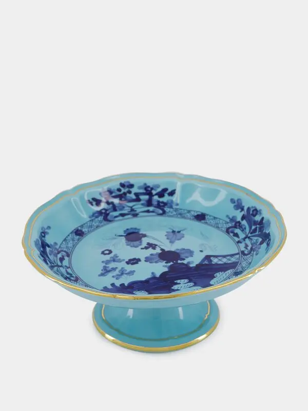 GINORI 1735 Oriente Italiano Porcelain Fruit Holder - Blue