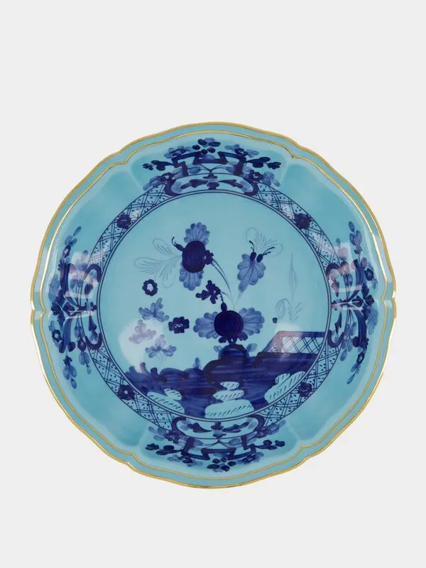 GINORI 1735 Oriente Italiano Porcelain Fruit Holder - Blue