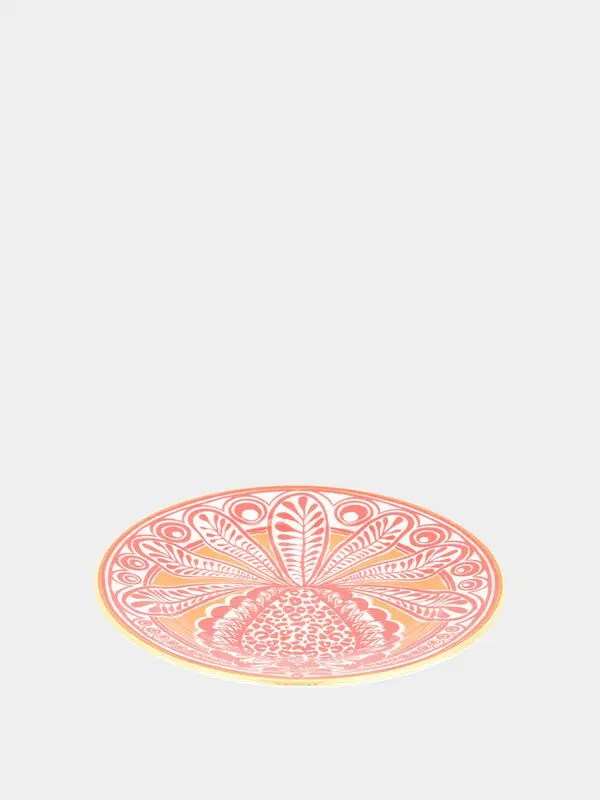 La DoubleJ Set Of 2 Pineapple Dessert Plates - Red