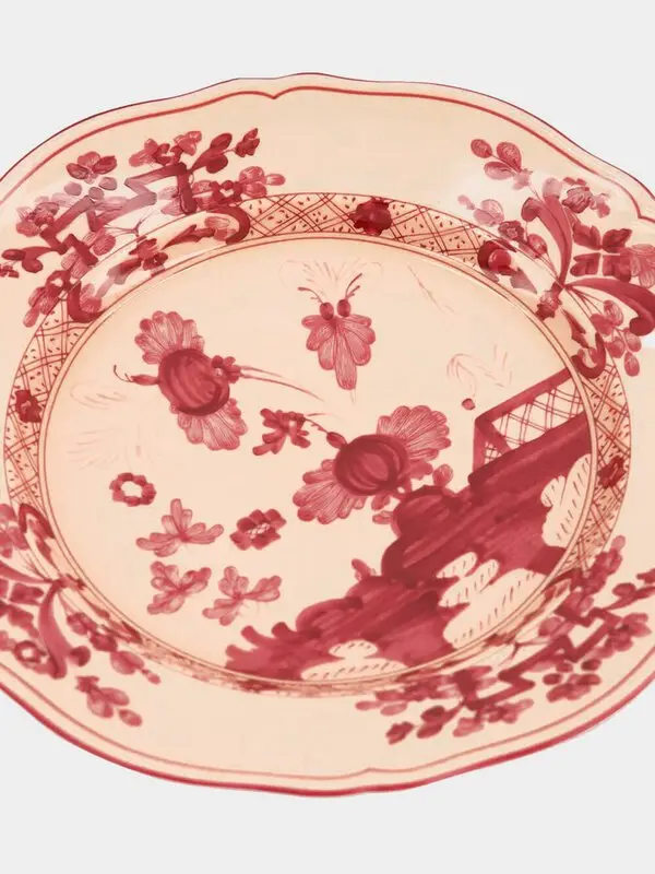 GINORI 1735 Oriente Italiano Vermiglio Dinner Plate - Red