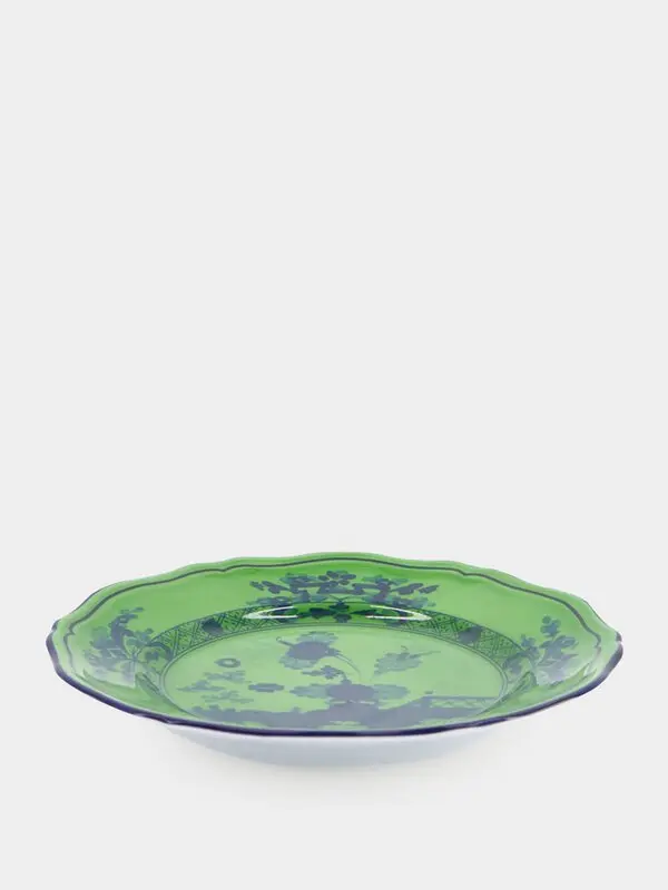 GINORI 1735 Oriente Italiano Malachite Bread Plate - Green