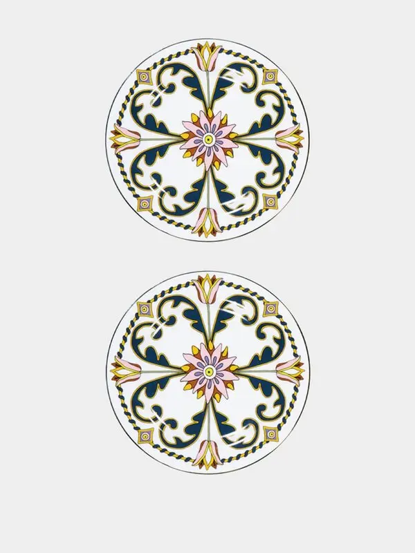 La DoubleJ Set Of 2 Dessert Plates - Multicolour