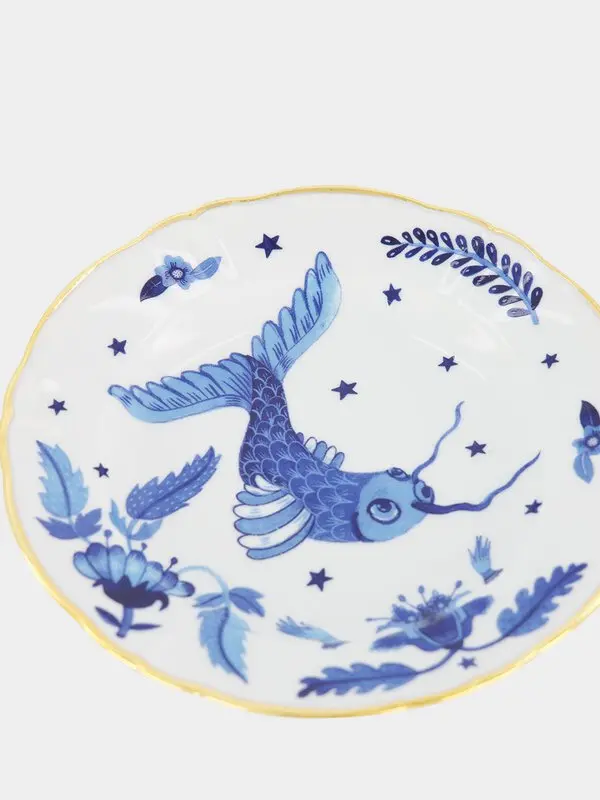 BITOSSI Fish Dessert Plate - White