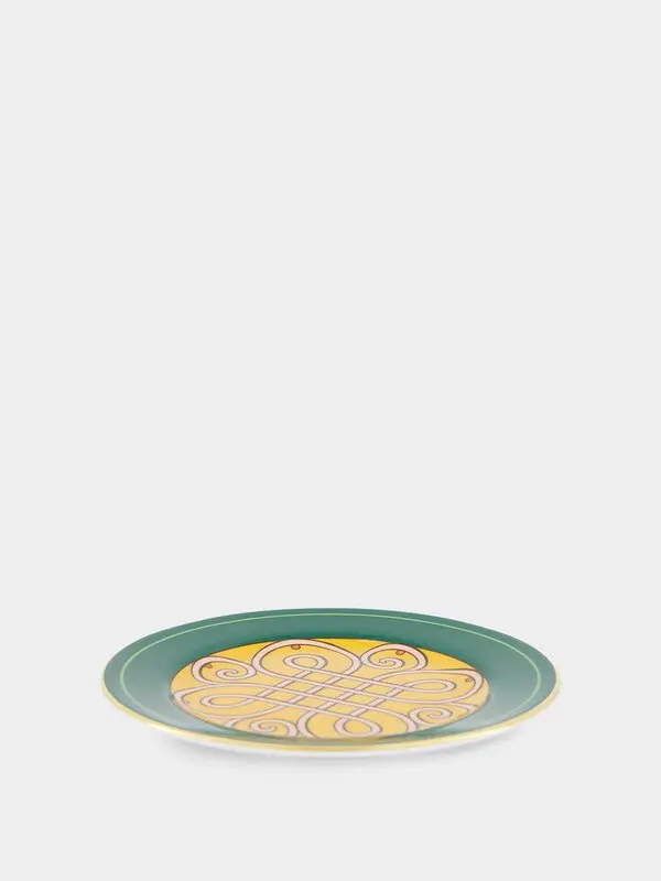 La DoubleJ Set Of 2 Cortile Dessert Plates - Yellow