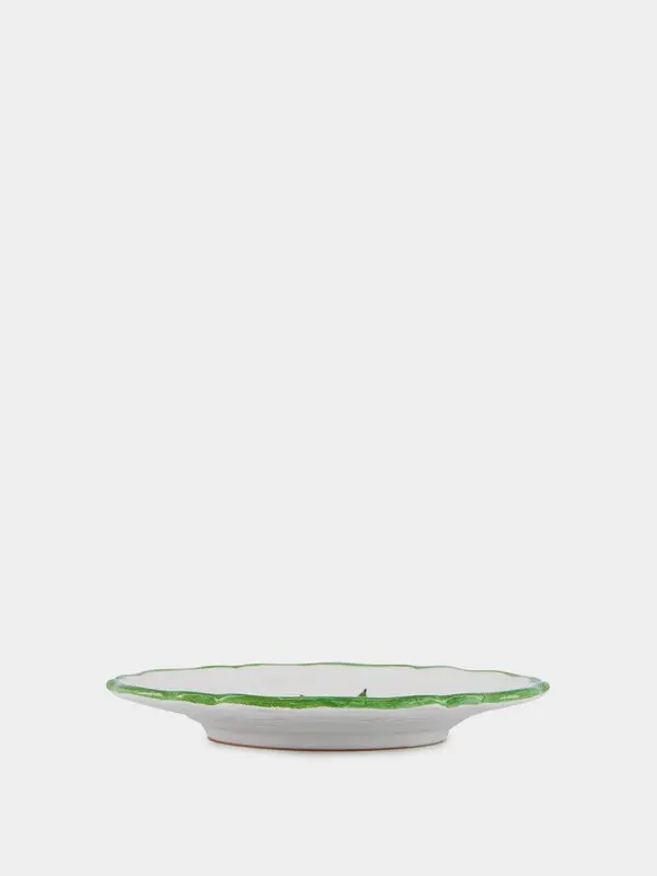 LES-OTTOMANS Sopho Tropical Dessert Plate - White