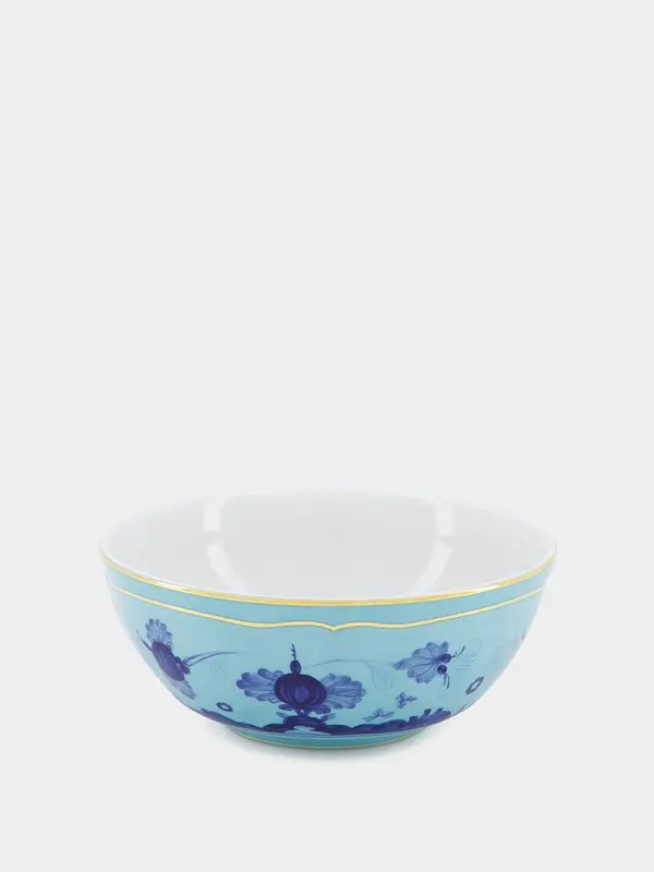 GINORI 1735 Oriente Italiano Iris Porcelain Bowl - Blue