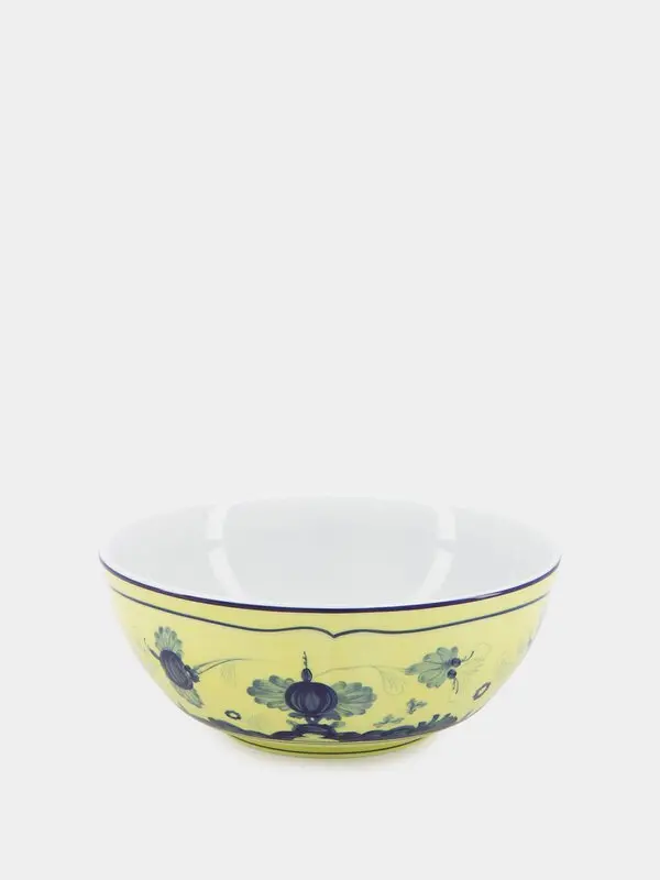 GINORI 1735 Oriente Italiano Citrino Porcelain Bowl - Yellow