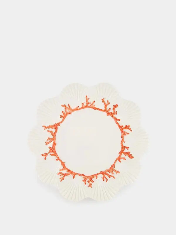 LES-OTTOMANS Saint Jacques Dessert Plate - White