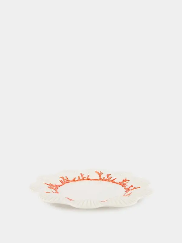 LES-OTTOMANS Saint Jacques Dessert Plate - White