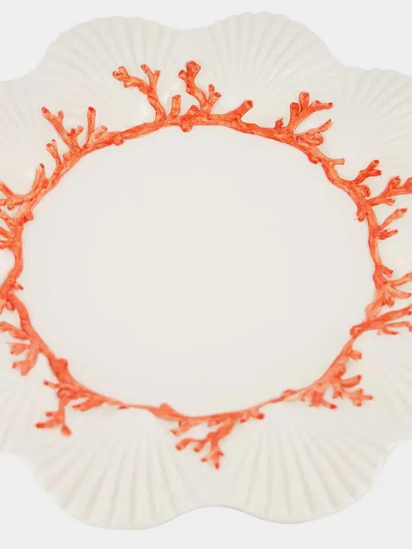 LES-OTTOMANS Saint Jacques Dessert Plate - White