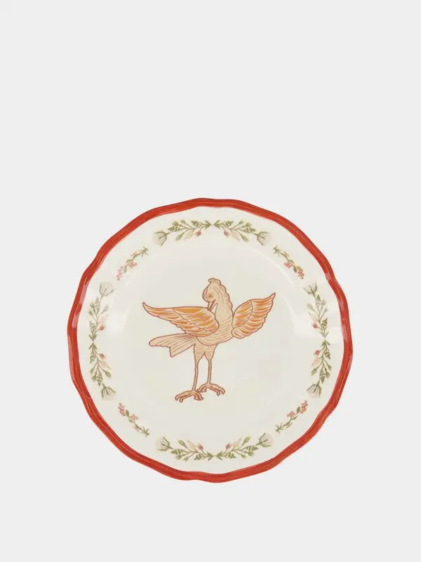 PAULA LIVING Seagull Handpainted Dessert Plate