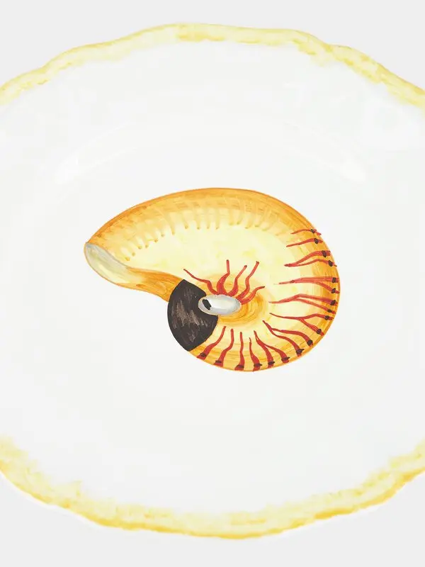 LES-OTTOMANS La Menagerie D'ete Shell Dinner Plate