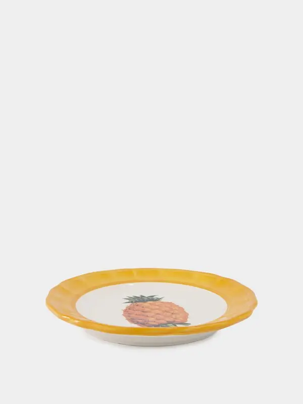 LES-OTTOMANS Botanical Pineapple Dessert Plate