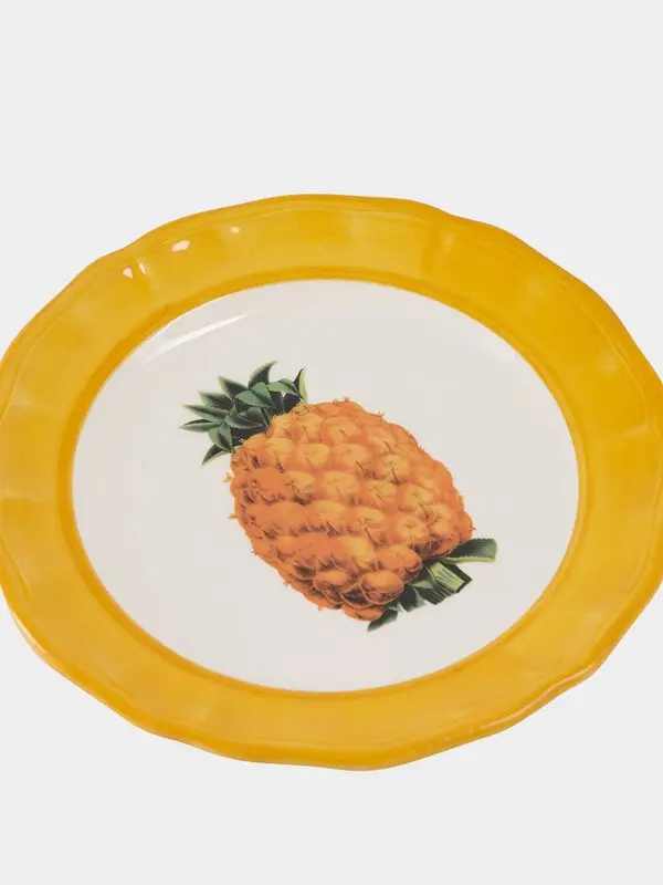 LES-OTTOMANS Botanical Pineapple Dessert Plate