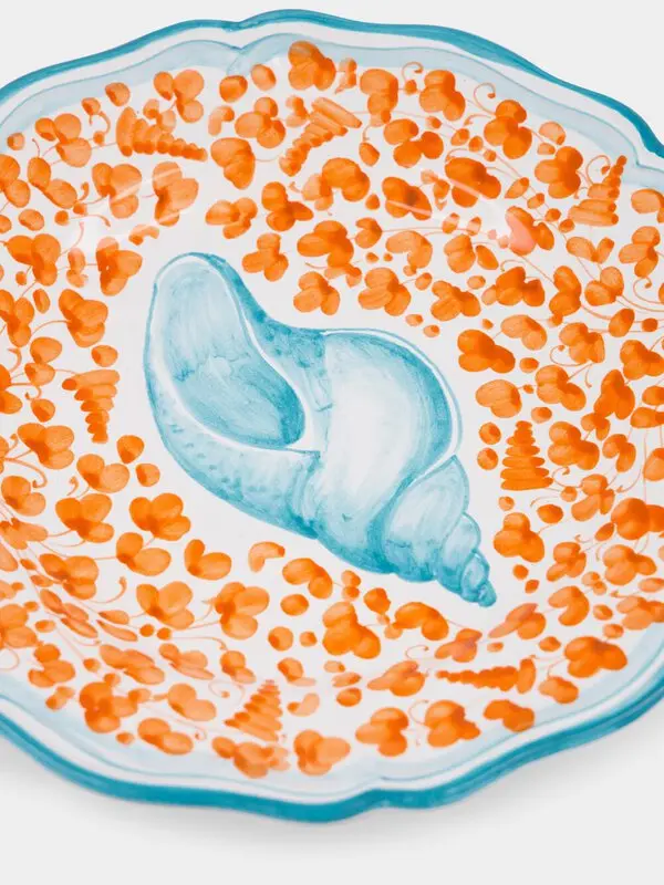 LES-OTTOMANS La Menagerie D'été Conch Dinner Plate