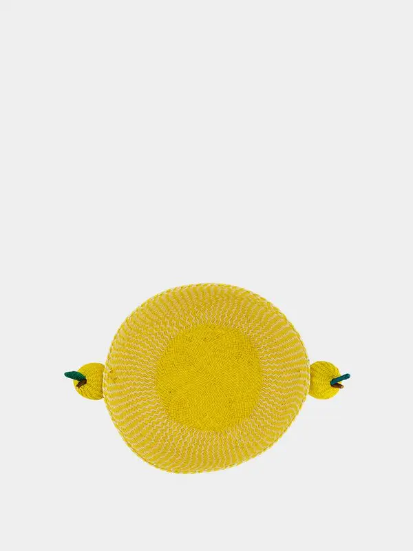Coro Cora Toquilla Palm Bowl With Lemons