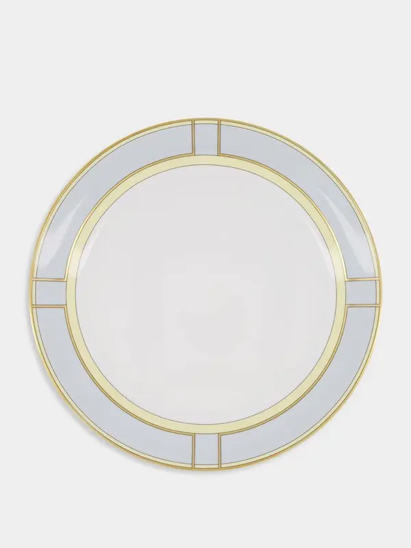 GINORI 1735 Celeste Diva Flat Plate - Blue