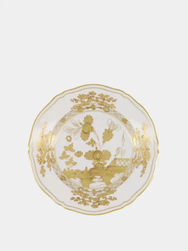 GINORI 1735 Oriente Italiano Aurum Dessert Plate - White