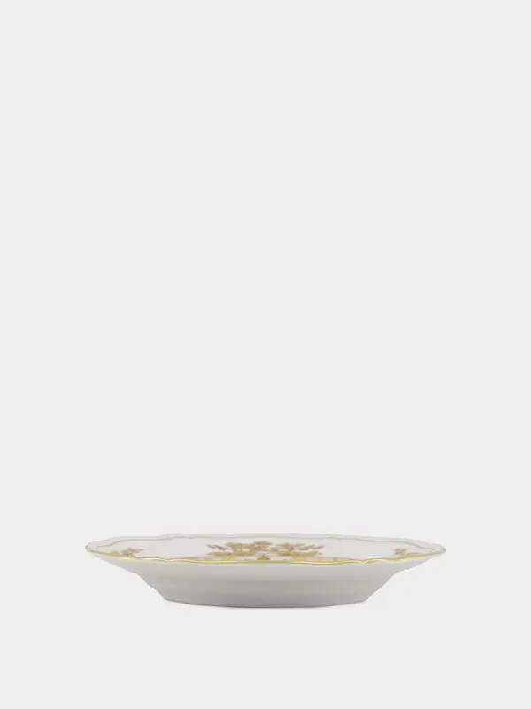 GINORI 1735 Oriente Italiano Aurum Dessert Plate - White