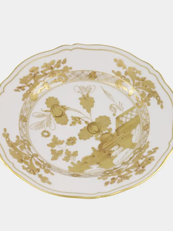 GINORI 1735 Oriente Italiano Aurum Dessert Plate - White
