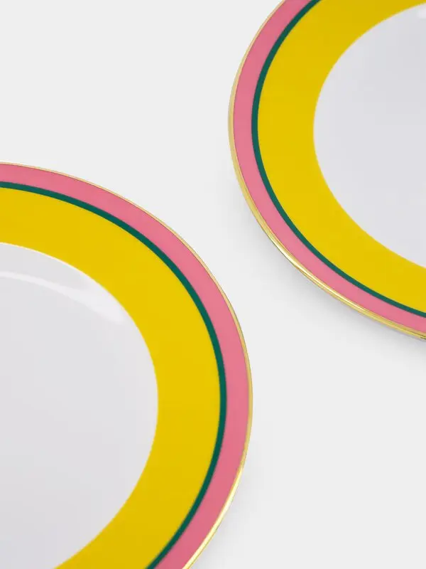 La DoubleJ Set Of 2 Dinner Plates - Multicolour