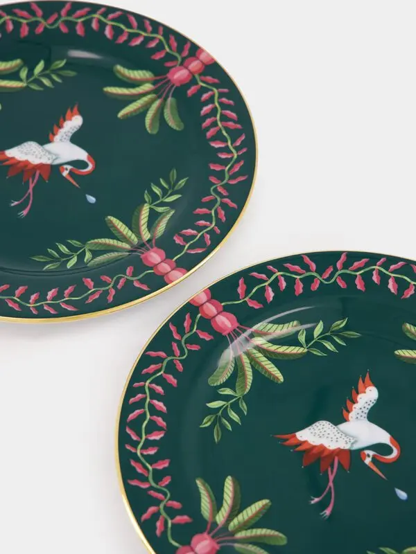 La DoubleJ Egret Dessert Plates Set Of 2