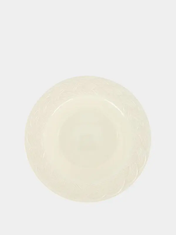 HOUSE OF CAPRICORN Vime Ceramic Soup Plate - White