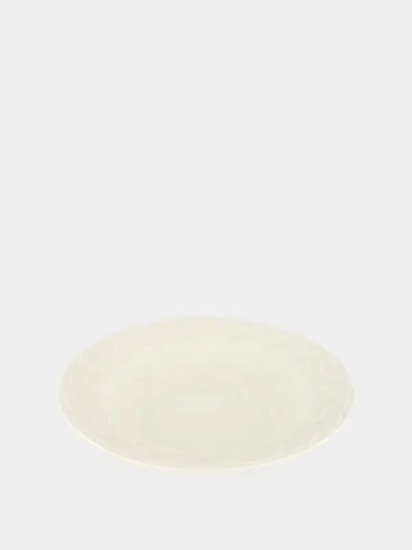 HOUSE OF CAPRICORN Vime Ceramic Soup Plate - White