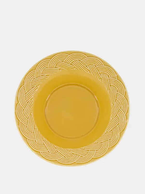 HOUSE OF CAPRICORN Vime Ceramic Soup Plate - Yellow