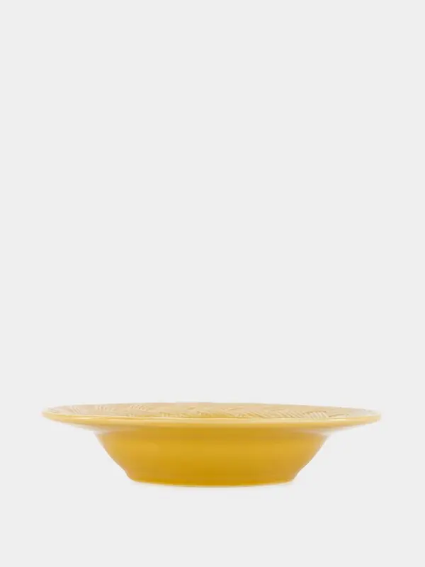 HOUSE OF CAPRICORN Vime Ceramic Soup Plate - Yellow