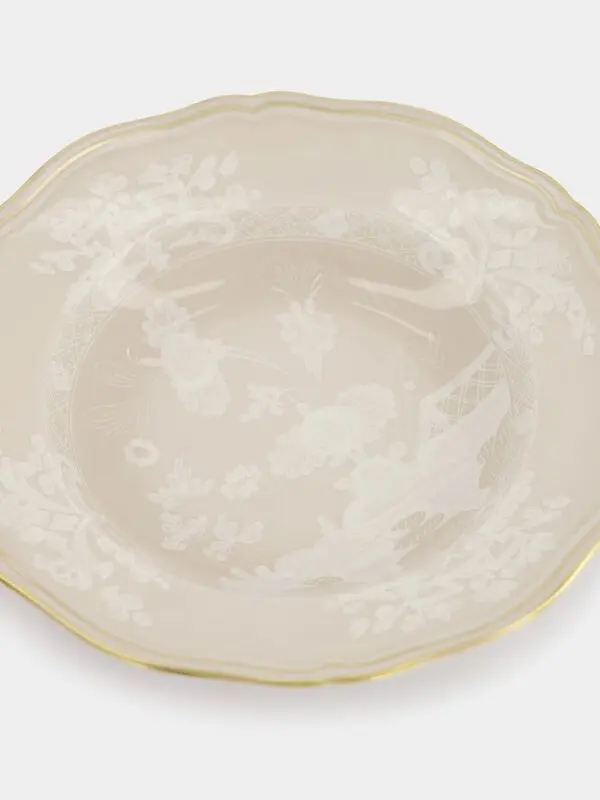 GINORI 1735 Oriente Italiano Meringa Soup Plate - Beige