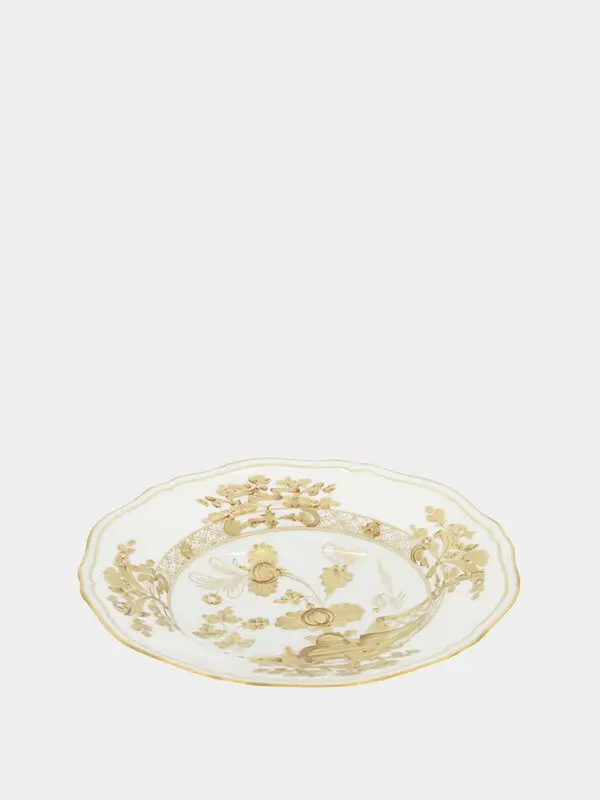GINORI 1735 Oriente Italiano Aurum Soup Plate - White