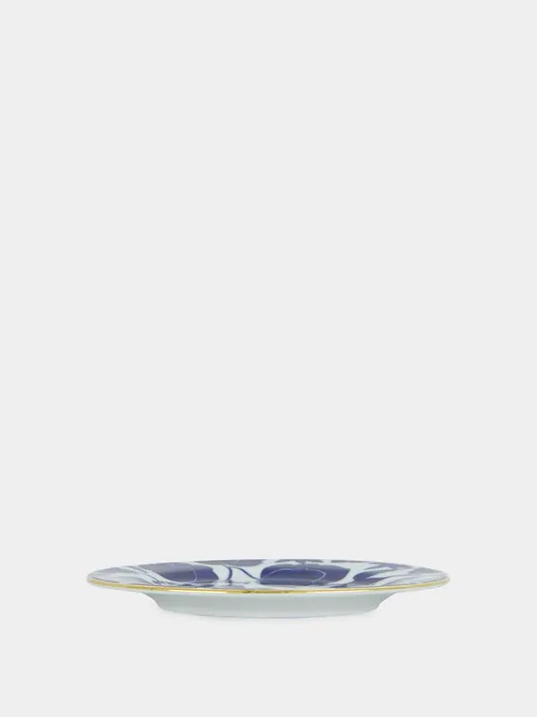 La DoubleJ Wildbird And Bianco Porcelain Dessert Plate Set Of 2 - Blue