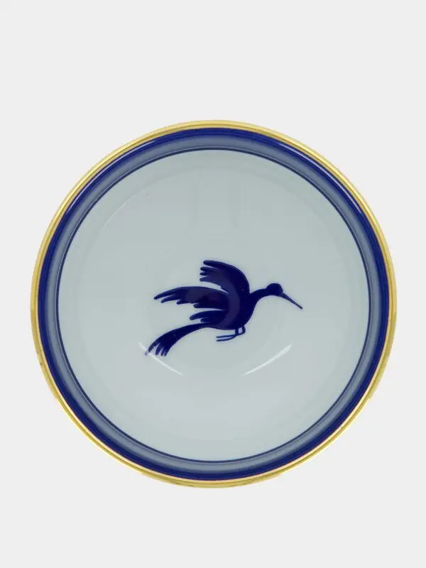 La DoubleJ Porcelain Snack Bowl Set Of 2 - Blue