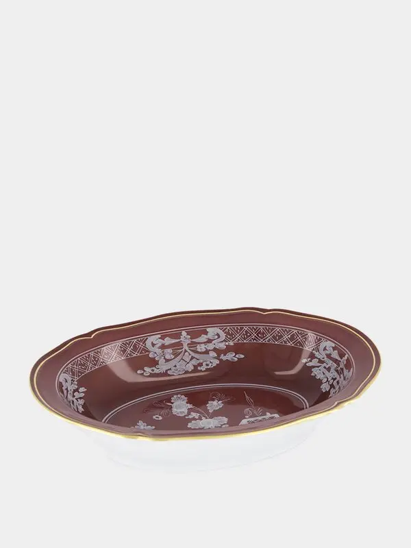 GINORI 1735 Castagna Oriente Italiano Oval Bowl