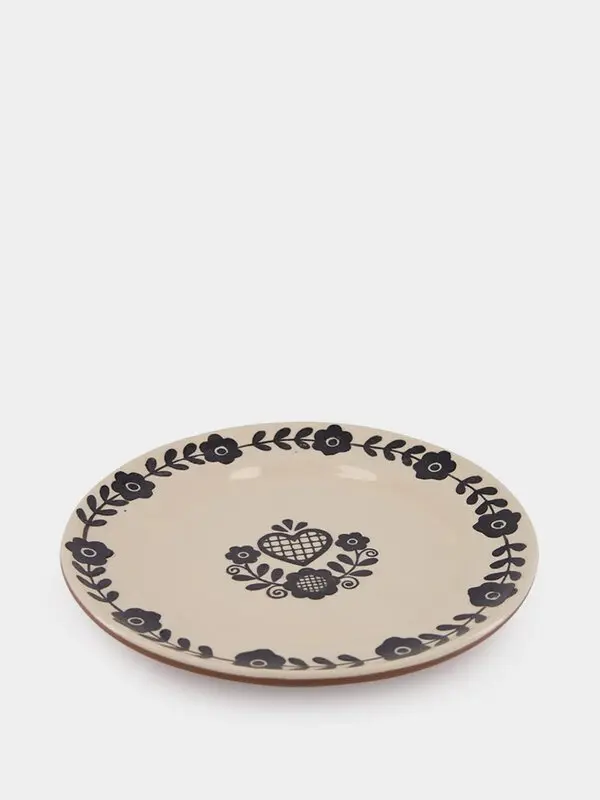 HOUSE OF CAPRICORN Hand-painted Viana Stoneware Dinner Plate