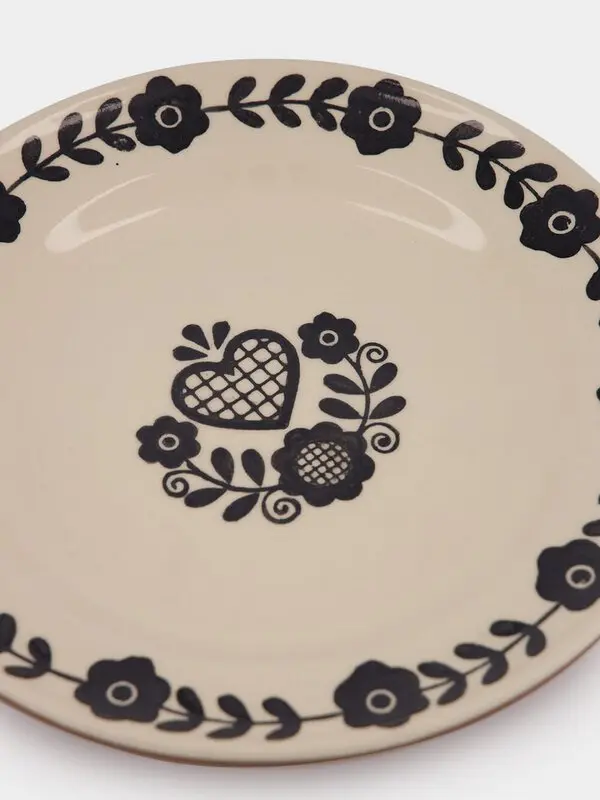 HOUSE OF CAPRICORN Hand-painted Viana Stoneware Dinner Plate