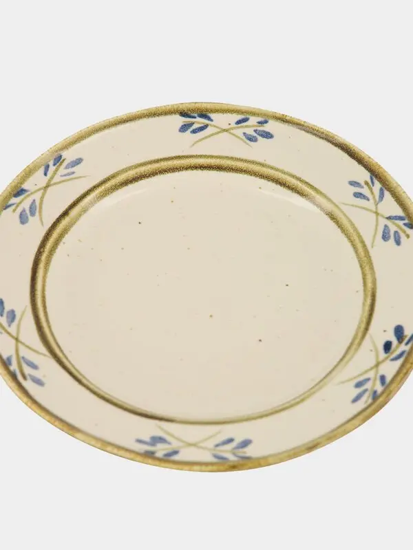 HOUSE OF CAPRICORN Hand-painted Lusitano Leaf Stoneware Soup Plate
