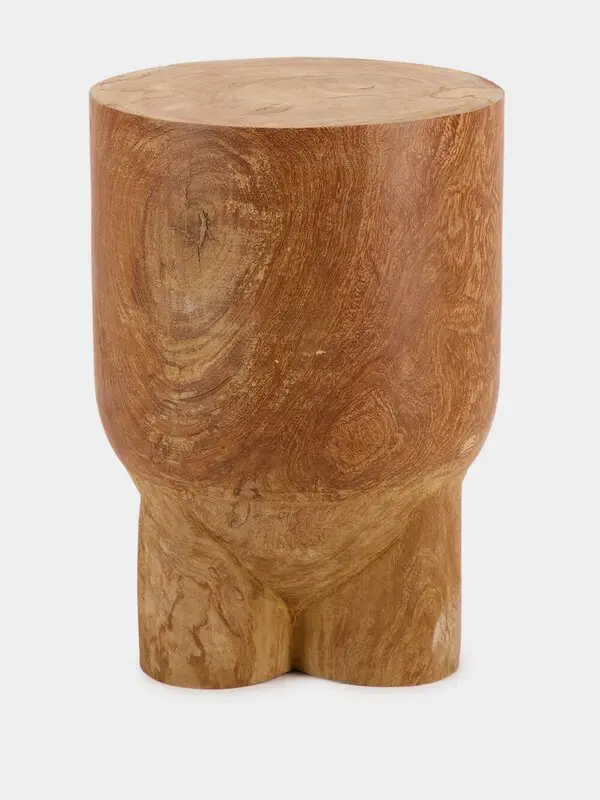 POLSPOTTEN Pile Stool - Brown