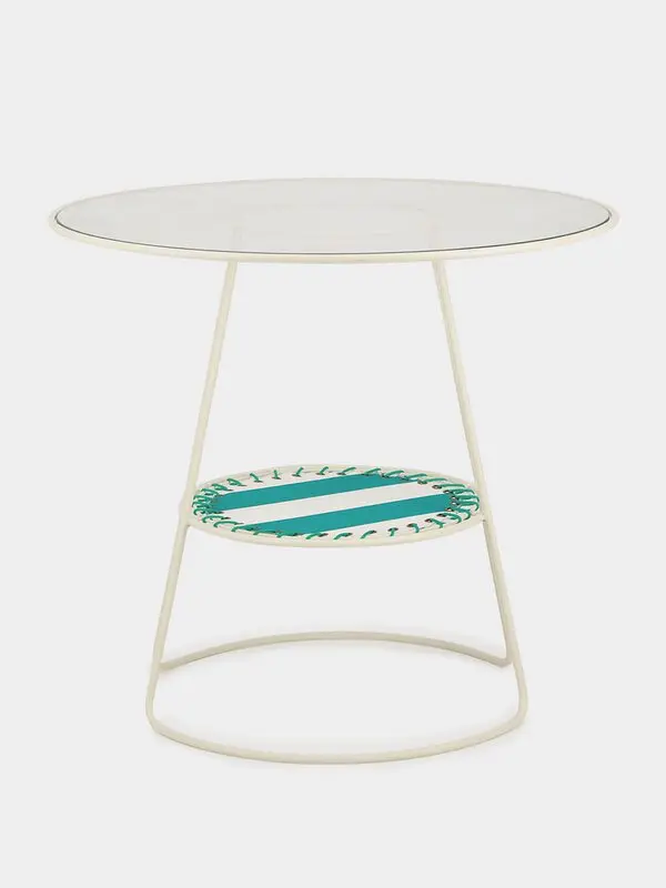 HONORÉ Palmer Striped Table - White
