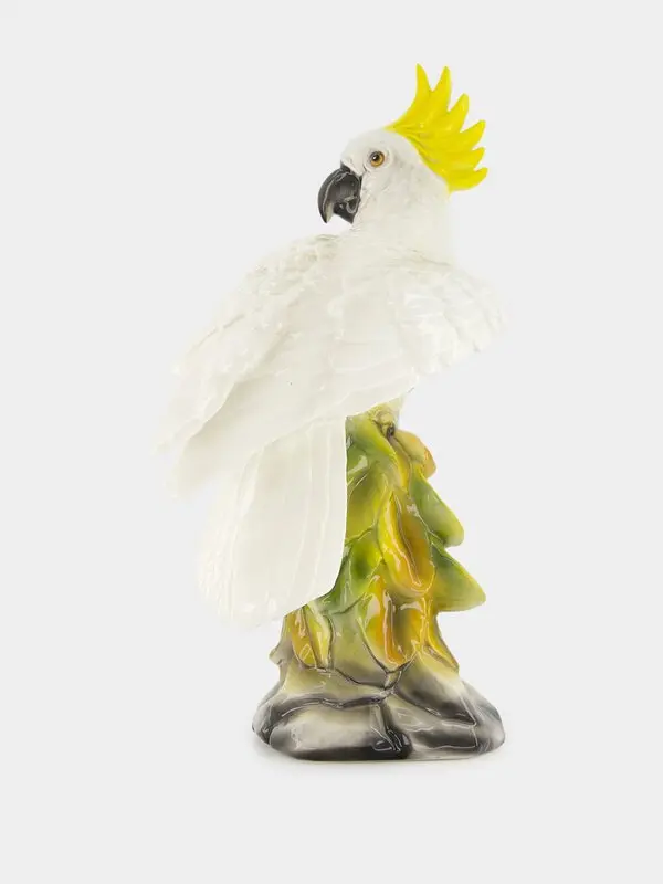 LES-OTTOMANS Ceramic Parrot Sculpture