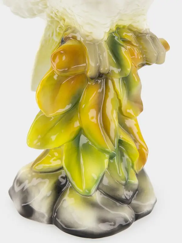 LES-OTTOMANS Ceramic Parrot Sculpture